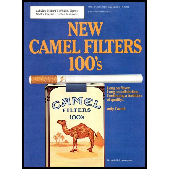 Camel | Art | 987 Camel Filter 10s Cigarettes Vintage Print Ad Box ...